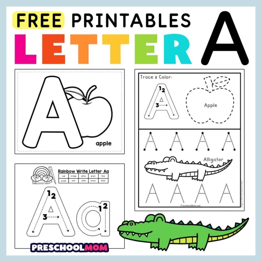 printable letter a worksheets pdf - MIT Printable