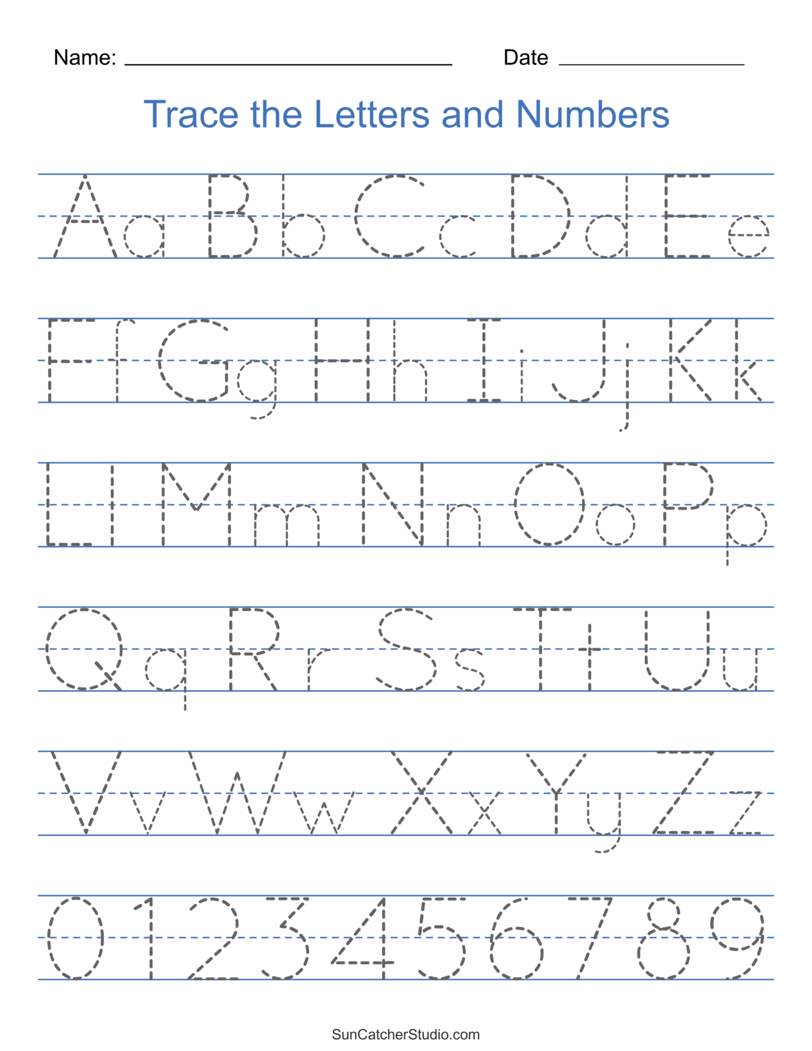printable tracing letters and numbers pdf - MIT Printable