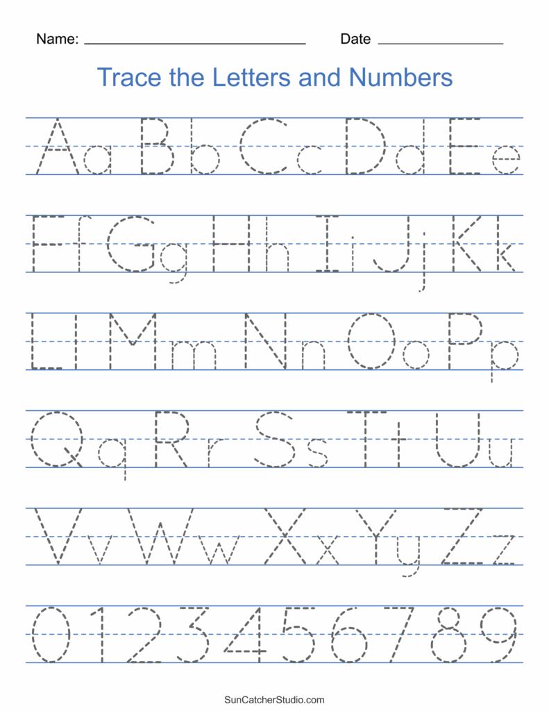 free printable traceable abc worksheets - MIT Printable